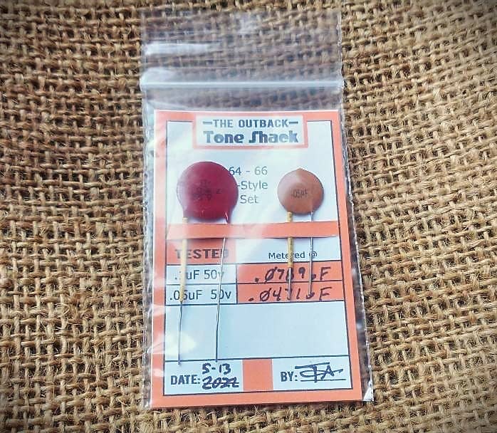 The Outback Tone Shack - 64-66 Telecaster Capacitor Set (NOS) | Reverb