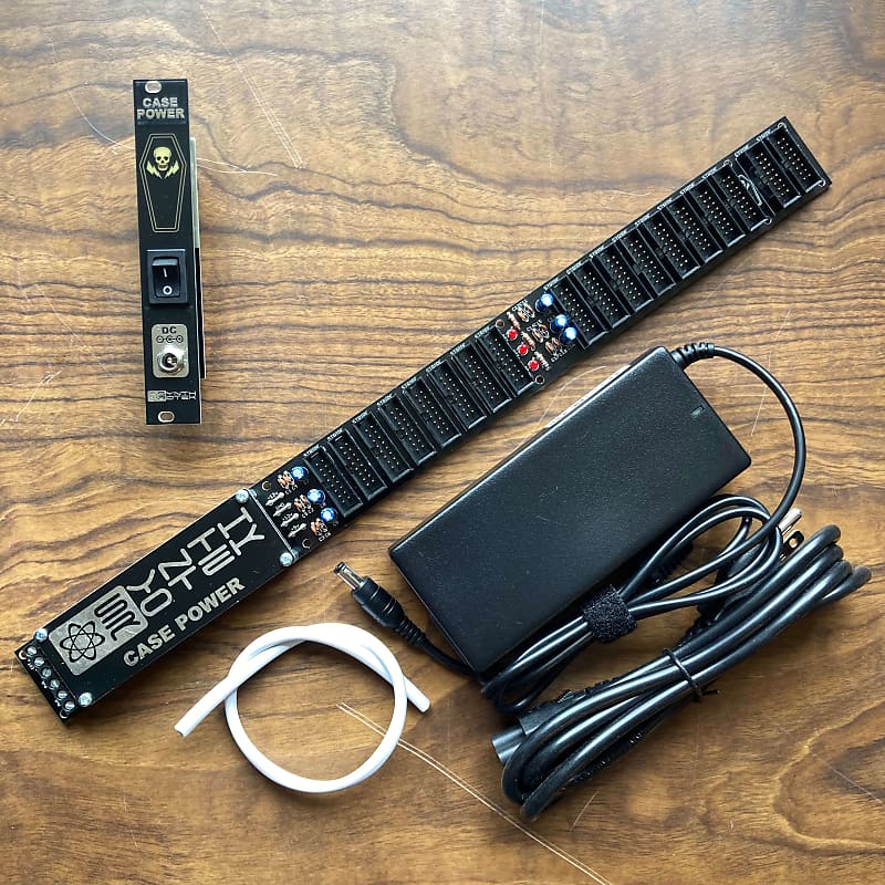 Synthrotek Case Power Red Eurorack w/ 3U panel & brick, | Reverb
