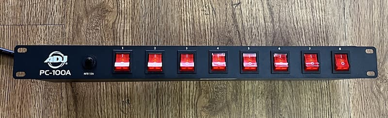 ***AMERICAN DJ PC-100A 8-SWITCH ON/OFF LIGHTING A/C POWER | Reverb