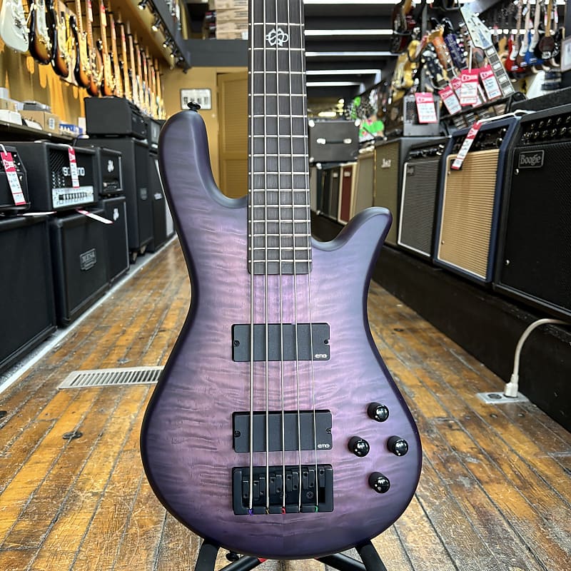 Spector NS Pulse II 5 5-String Bass Guitar Ultra Violet Matte | Reverb