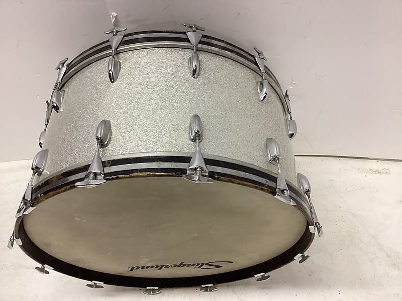 Slingerland Silver Sparkle Bass Drum Reverb