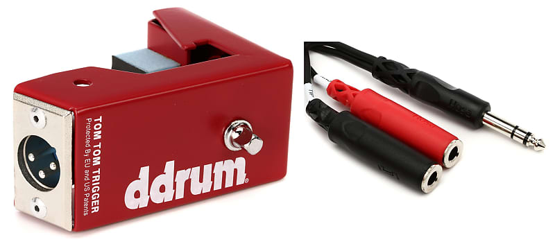 ddrum Pro Acoustic Tom Trigger Bundle with Hosa YPP-117 | Reverb