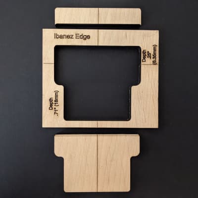 Ibanez Edge 4 pc Recessed Routing Templates for 6 or 7 string | Reverb