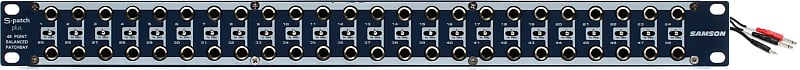 Samson S-Patch Plus 48-point Balanced Patchbay Bundle with | Reverb