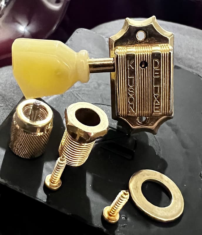 Kluson Deluxe Locking Tuners 3x3 (TPKB3L-G) 2010's Gold | Reverb