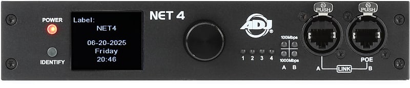 ADJ Net 4 4-port DMX Over Ethernet Node | Reverb