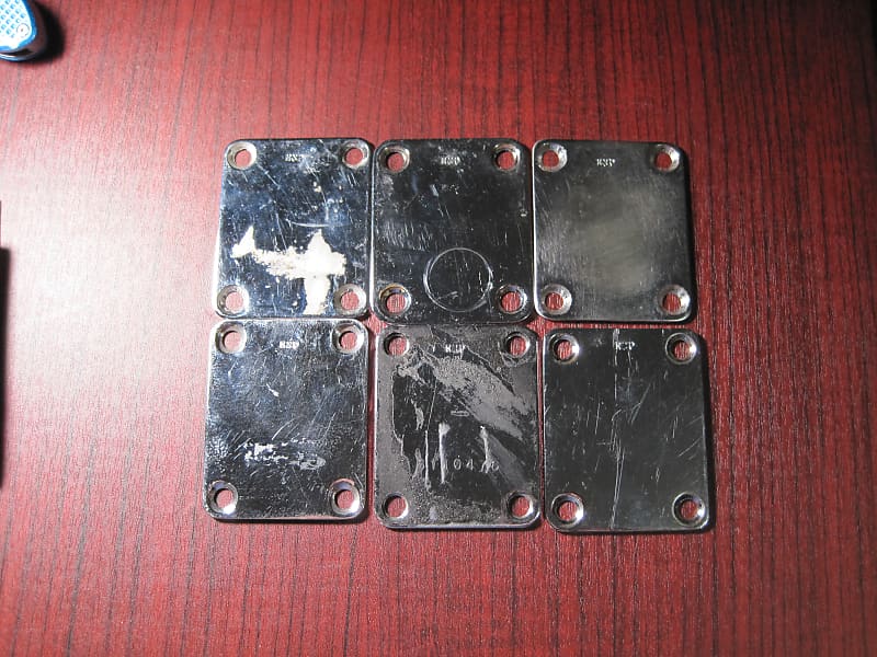 Lot of 6 Rare ESP Neck Plates From 80’s Strat 48th Street NY | Reverb