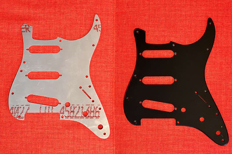 Decoboom Stratocaster Pickguard and Shield - 1-ply Vinyl - | Reverb