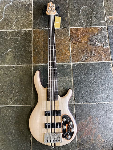 Cort A5 Plus FMMH 5-String Bass Open Pore Natural | Reverb UK