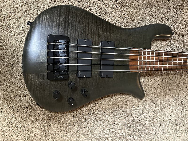 Spector Forte USA 2010 5 String bass Trans gray tiger stripe | Reverb