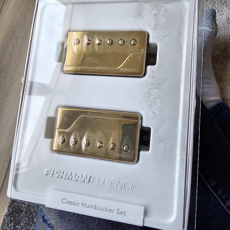 Fishman Classic Humbucker Set - Gold | Reverb
