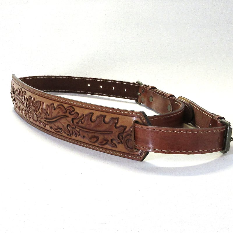 WIZARD LEATHER leaf carving/narrow type, st213 | Reverb