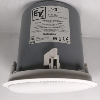 (Single) EV Innovative Design Ceiling Loudspeaker Model C8.2 | Reverb