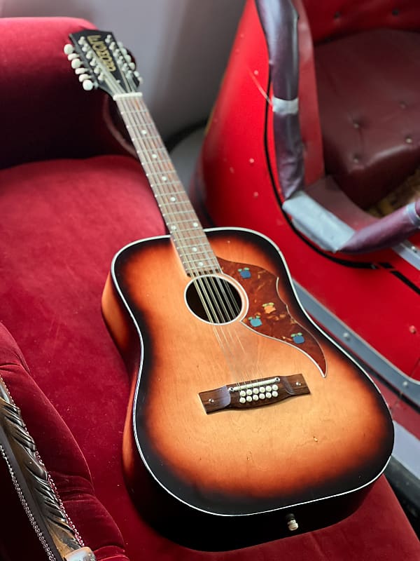 Egmond 1960s Short Scale Vintage 12 String Acoustic Guitar - | Reverb