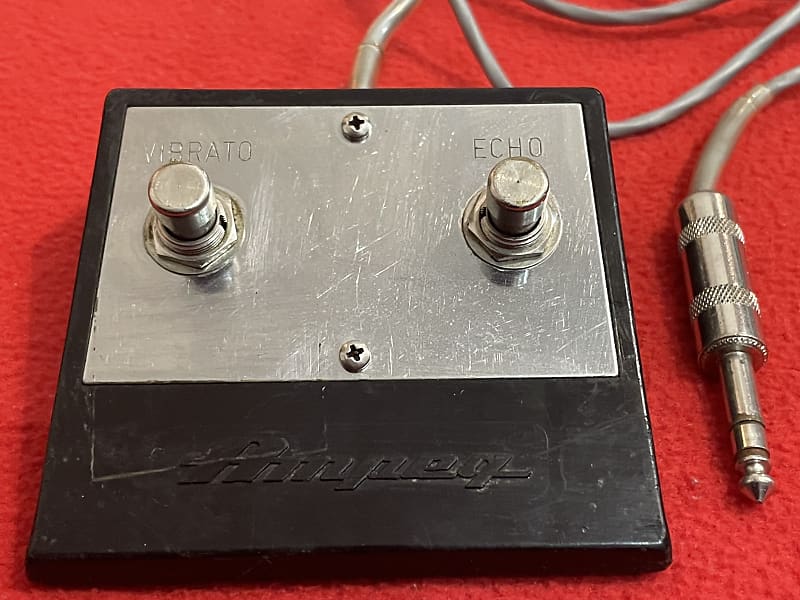 Ampeg vintage amp Footswitch dual foot switch reverb echo | Reverb