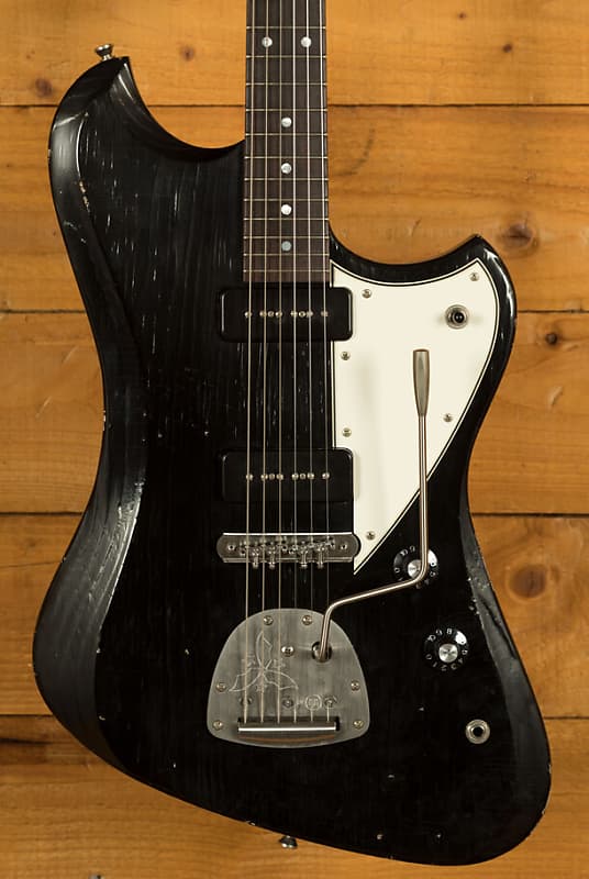 Novo Nucleus Voltur J | Bull Black - Parchment Pickguard | Reverb UK