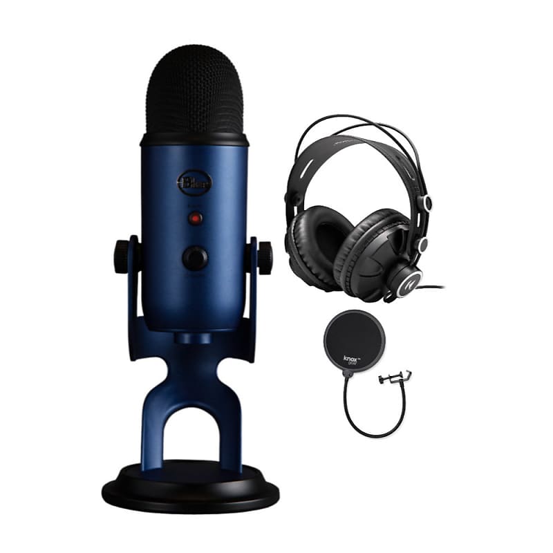 Blue Microphones Yeti USB Microphone (Midnight Blue) Bundle | Reverb