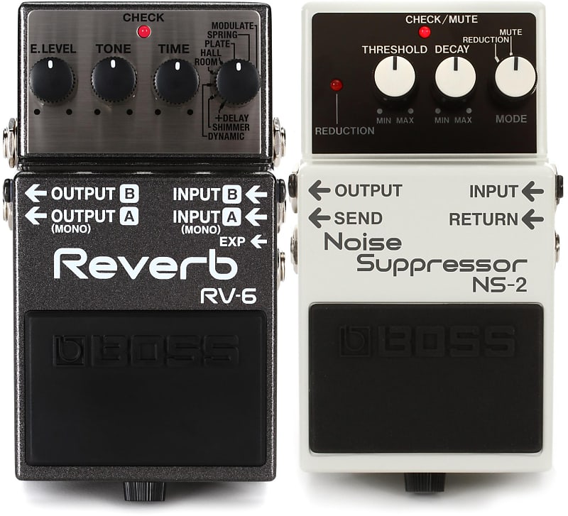 Boss RV-6 Digital Reverb Pedal Bundle with Boss NS-2 Noise | Reverb