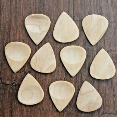 Exotic Wood Plectrum 3 Pick Sampler Pack - Teak, Padauk, & | Reverb