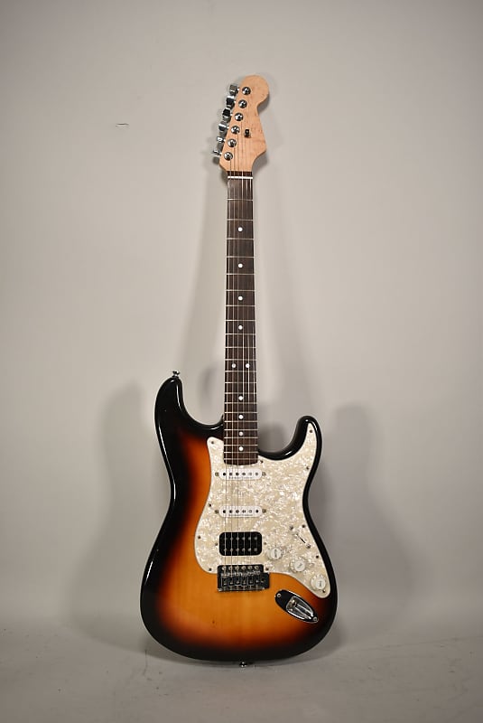 HSS Partscaster Sunburst Finish Electric Guitar | Reverb