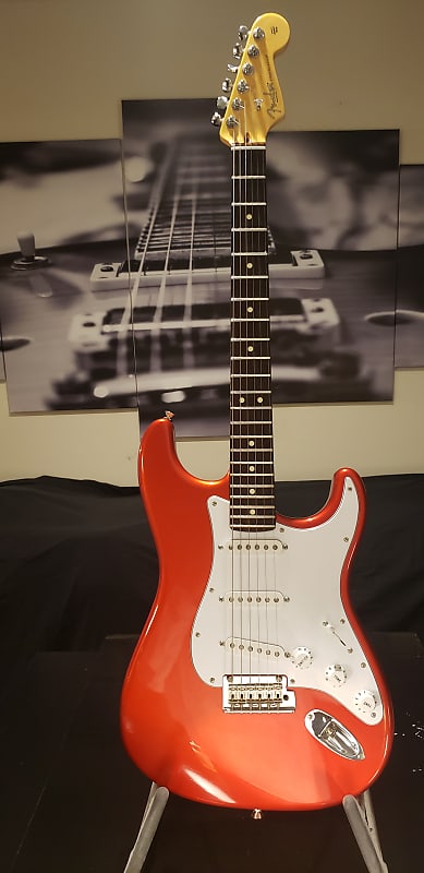 Fender Stratocaster ( Custom Build) - Red Chrome Metallic , | Reverb