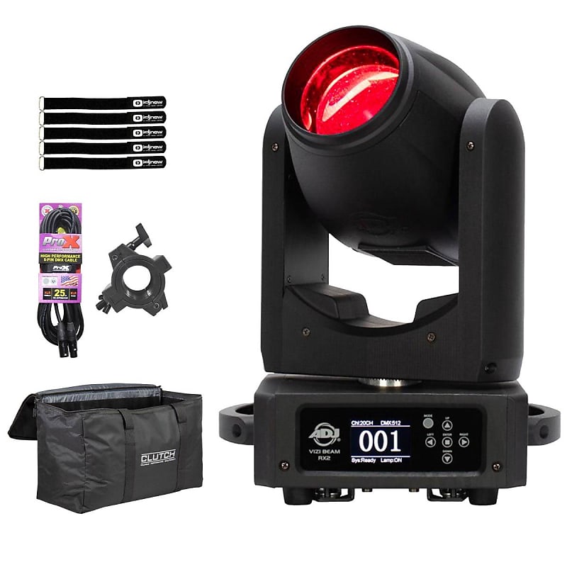 ADJ VIZI BEAM RX2 Compact Moving Head Beam Light Fixture w | Reverb