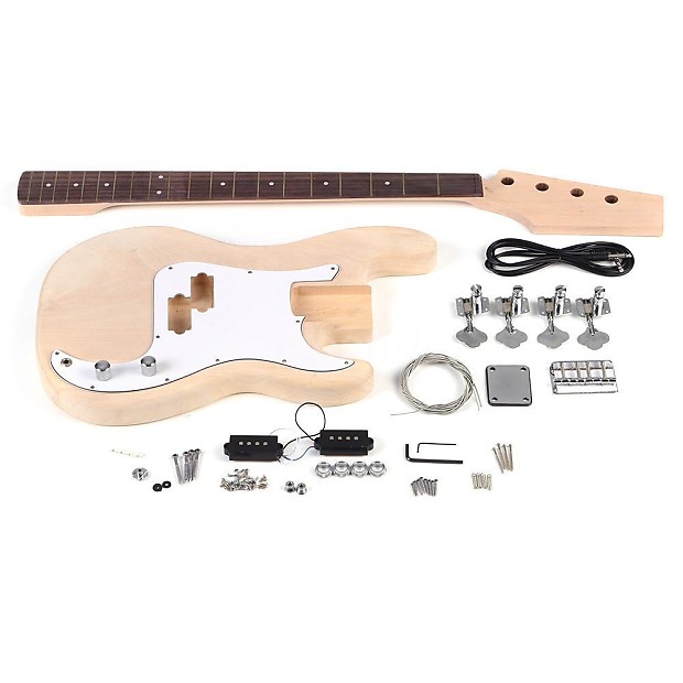 DIY Precision Electric Bass Guitar Kit PB Project Basswood | Reverb