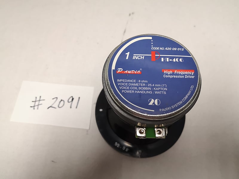 P-Audio HT-406 High Frequency Compression Driver #2091 Good | Reverb