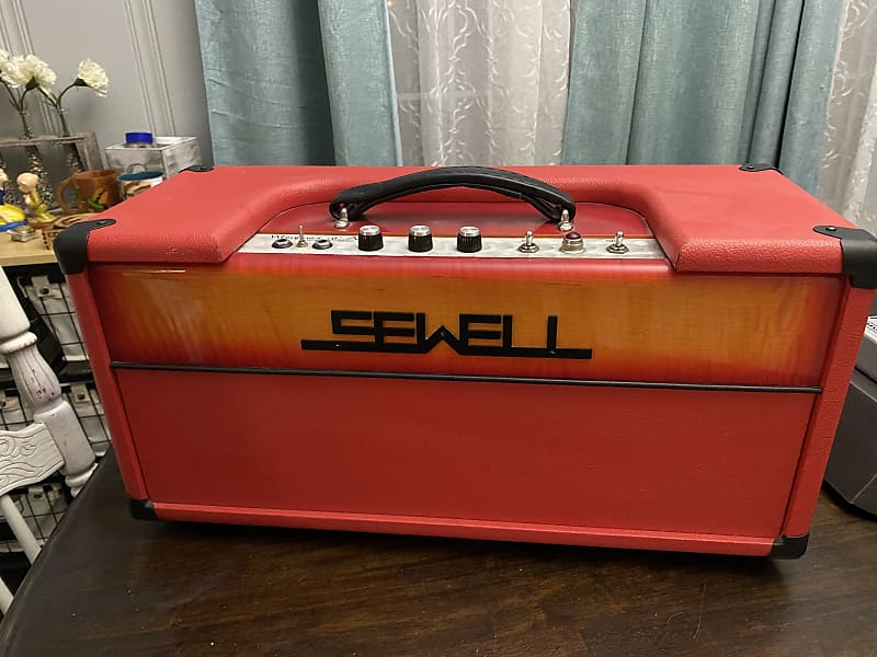 Sewell Custom Texaplex 2004 Red with burst maple panel | Reverb