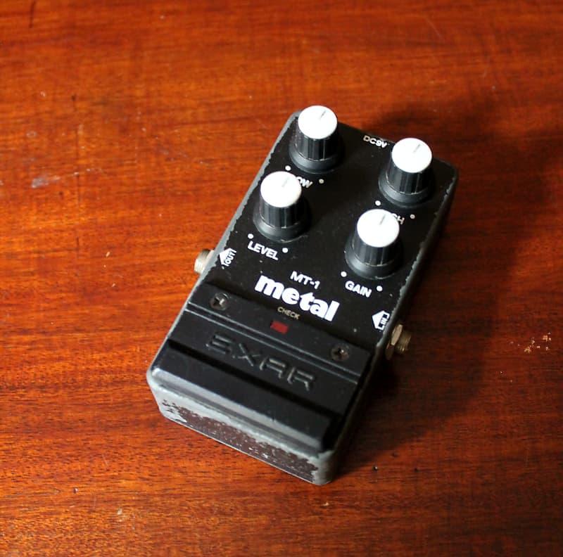 Vintage Exar MT1 Metal distortion 1990s / rare effects pedal | Reverb