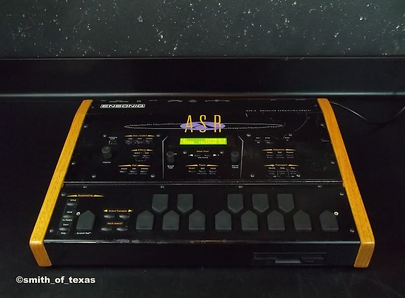 Ensoniq ASR X w/ EXP-3 Urban Dance Card Custom Retro Wooden | Reverb