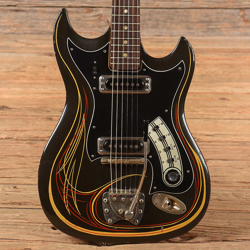 Hagstrom II Black 1960s | Reverb