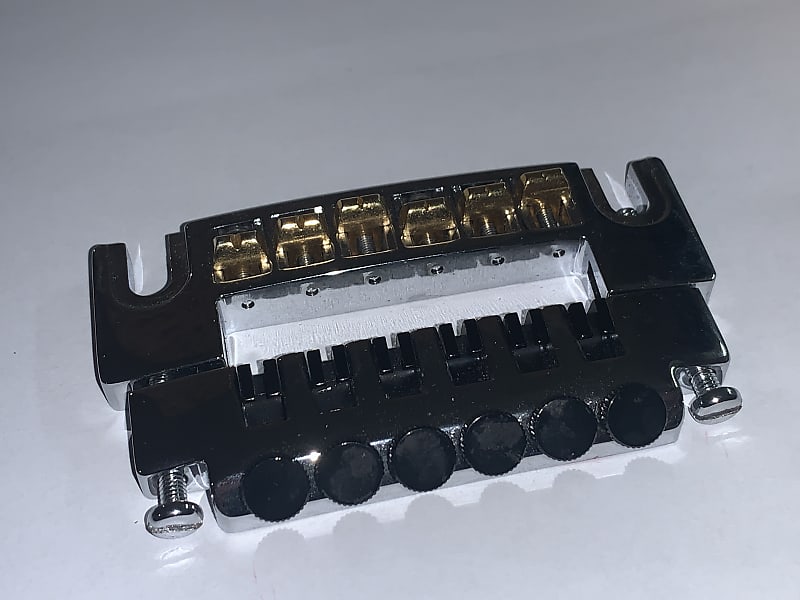 Schaller #456 Fine Tuning Tailpiece /Bridge 80s - Chrome | Reverb