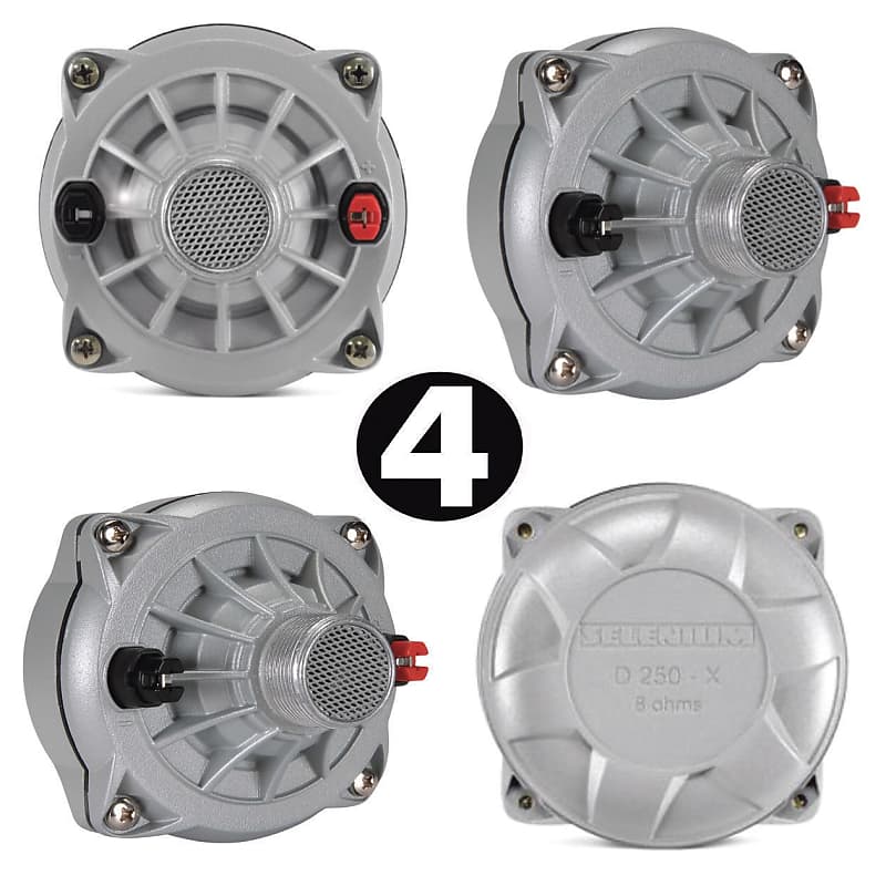 4X JBL / Selenium D250-X 1" Screw On Phenolic Compression | Reverb