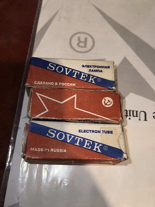 (3) Sovtek 12AX7WA Soviet-Era Tubes (+ Original Packaging) | Reverb UK