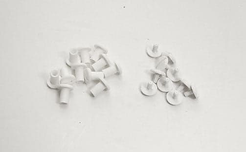 10 Pack Plastic Binding Posts - 3/8" Long Barrel - Off White | Reverb