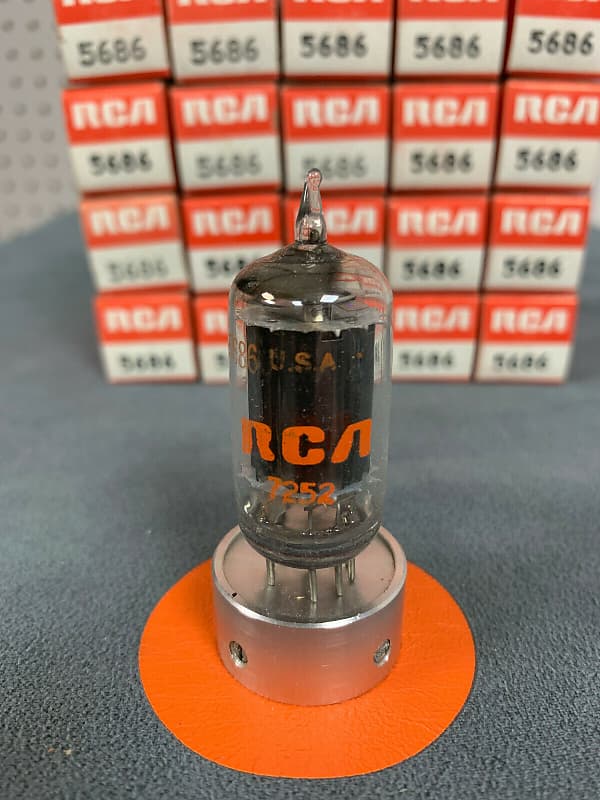 2x RCA 5686 Beam Powered Tubes - Ideal Headphone Amplifier - | Reverb