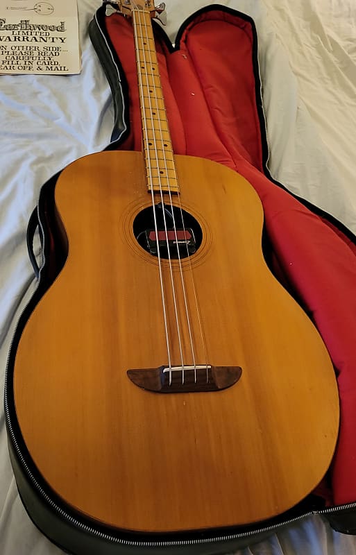 RARE Ernie Ball Earthwood Acoustic Bass w/ Case and original | Reverb