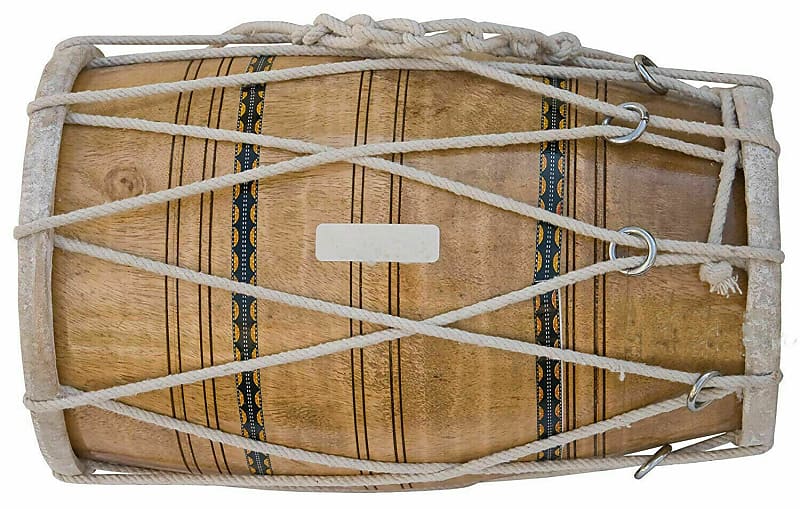Naad Indian Musical Rope Handmade Dholak Folk Traditional | Reverb