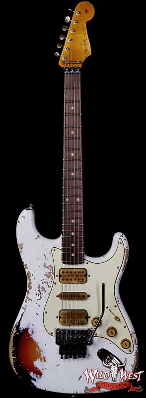 Fender Custom Shop Wild West White Lightning Stratocaster | Reverb