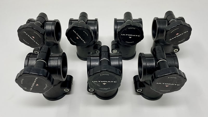 Ultimate Support 90° T-Fittings w/ Hand Adjusters (Set of 7) | Reverb