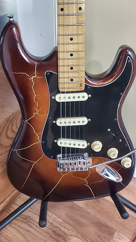 Logtown Guitars Custom Strat Style 2020 Tobacco/Rootbeer Gold | Reverb