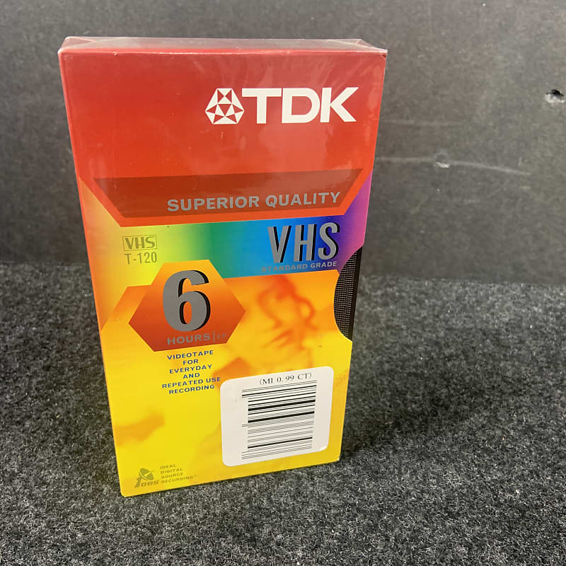 TDK T-120 Superios Quality 6 Hours Blank VHS Tape | Reverb