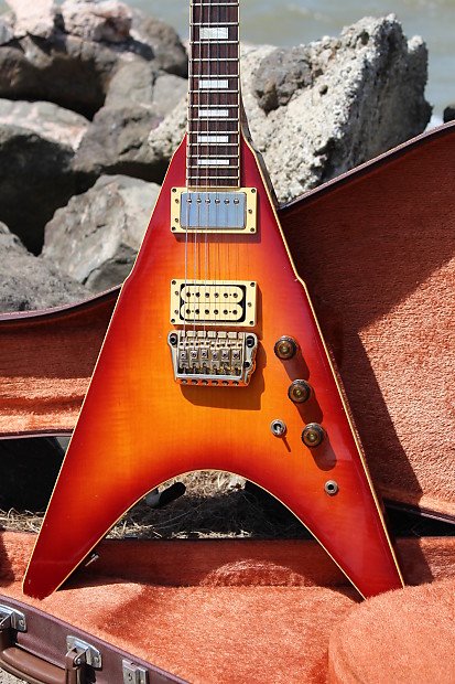 Ibanez RR550 Rocket Roll II 1984 Flamed Cherry Sunburst w/ | Reverb