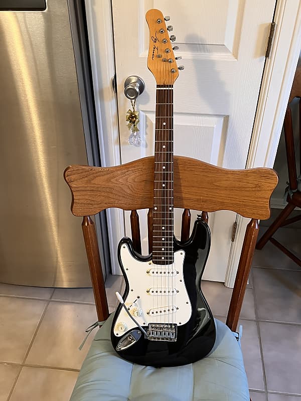 Jay Turser JT-30 - Lefty Mini-Strat Guitar Dark Wood Look | Reverb