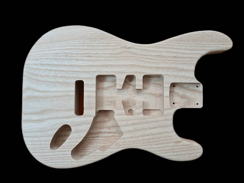 Custom Stratocaster Ash Body HSH - Unfinished | Reverb