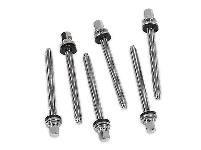 DW 6 Pack M5-.8 True-Pitch 2.37" Chrome Tension Rods | Reverb