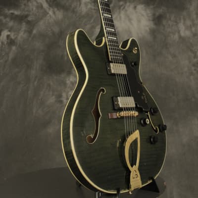 original 1965 Guild STARFIRE VI flame maple top, back, + | Reverb