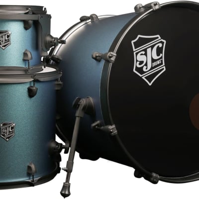 SJC Custom Drums Pathfinder Series 3-piece Shell Pack - Black | Reverb