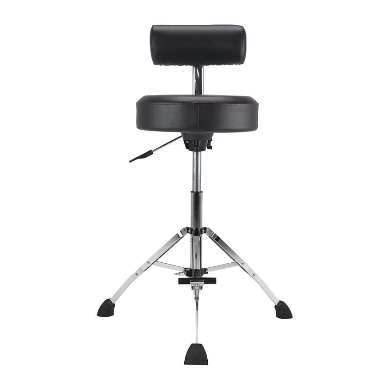 Gibraltar Tall Hydraulic 15“ Round Stool w/ Backrest & | Reverb